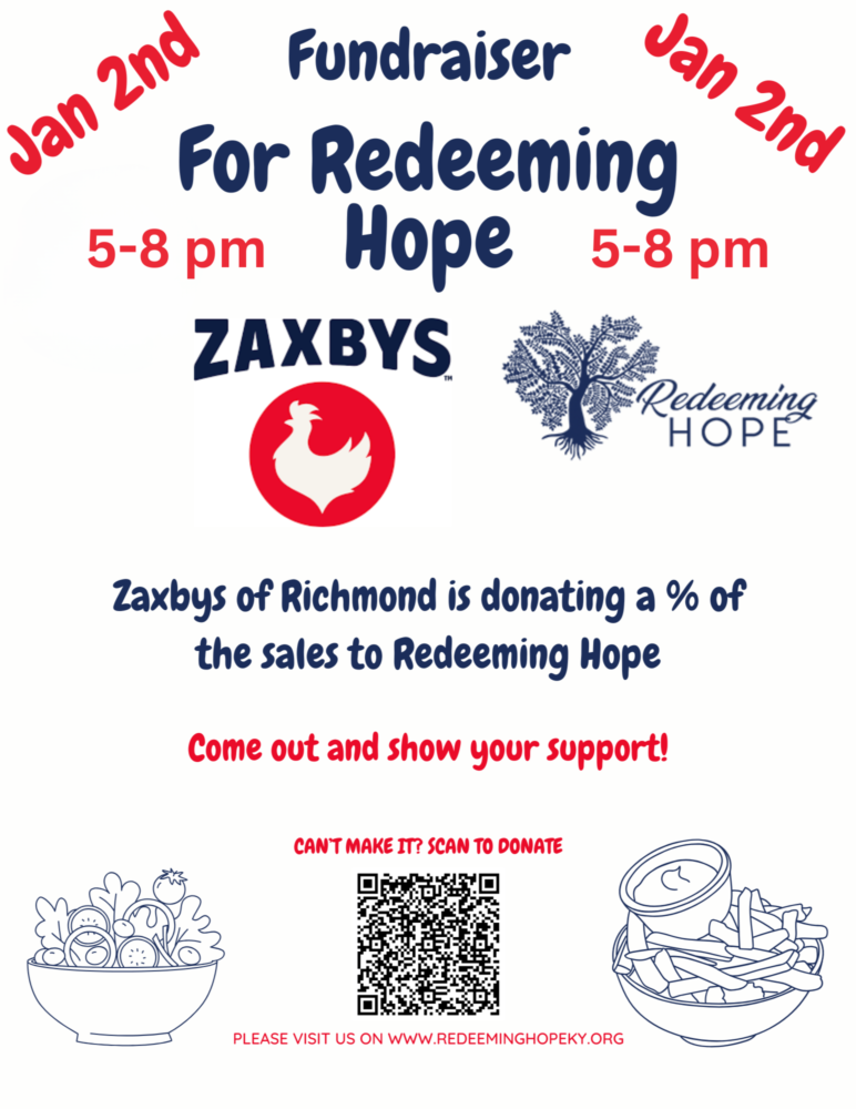 Our Calendar of Events & Fundraisers - Redeeming Hope Non-Profit